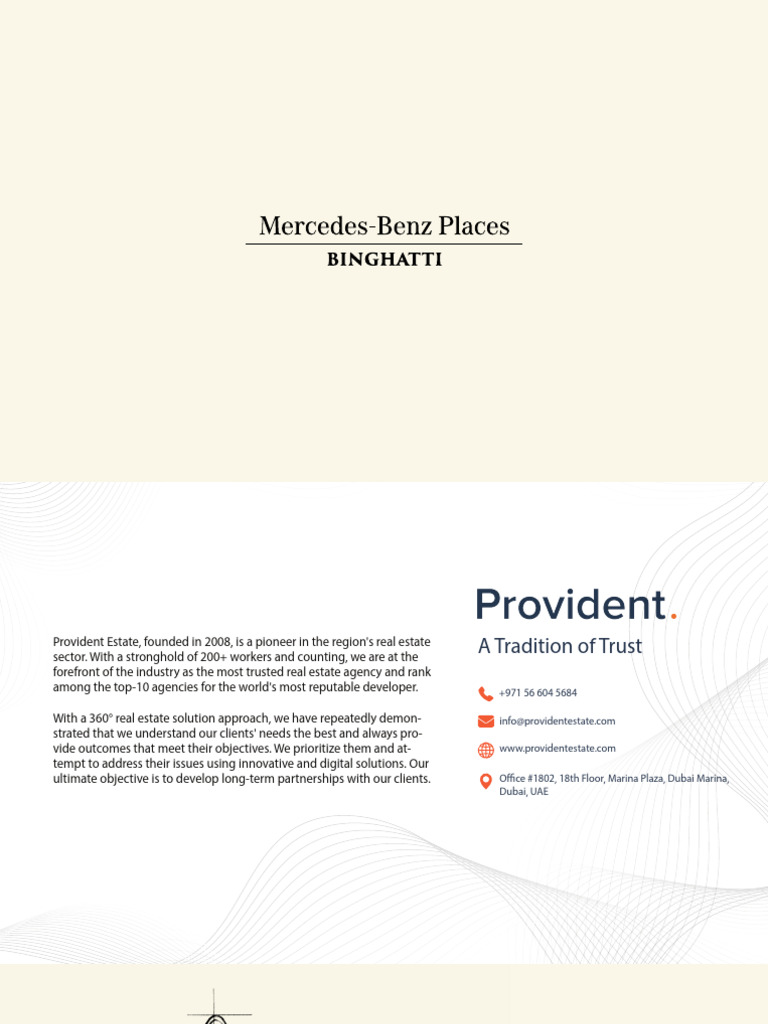 Mercedes-Benz Places Brochure | PDF | Dubai | United Arab Emirates