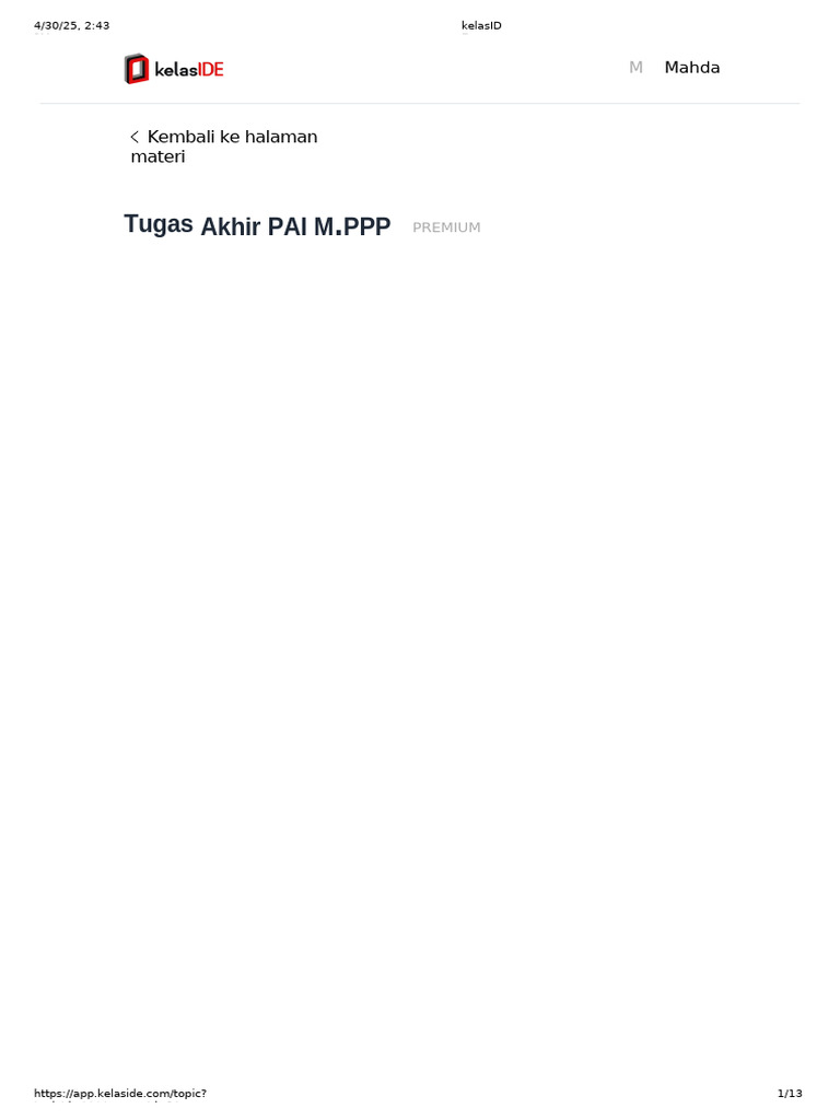 Contoh Modul Ajar Ukin | PDF