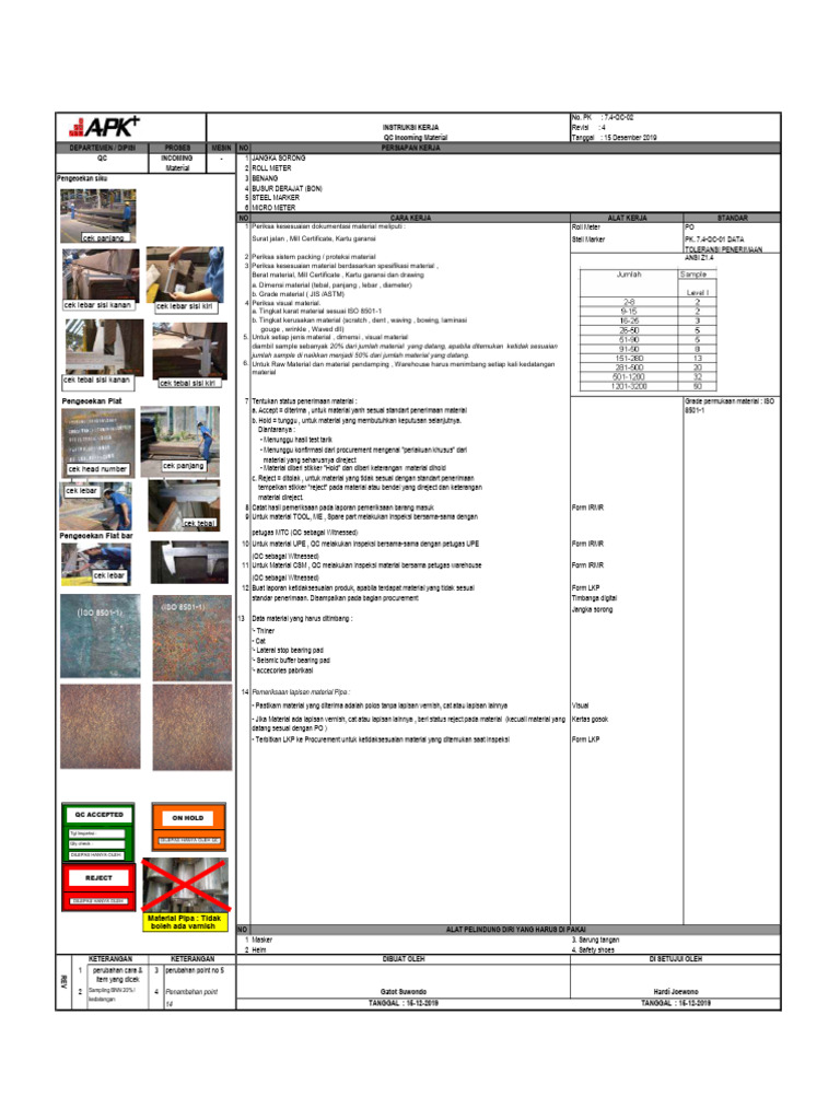 IK Incoming Material | PDF