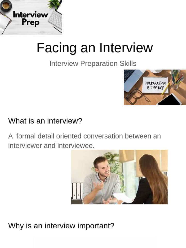 Interview Skills - Facing An Interview | PDF