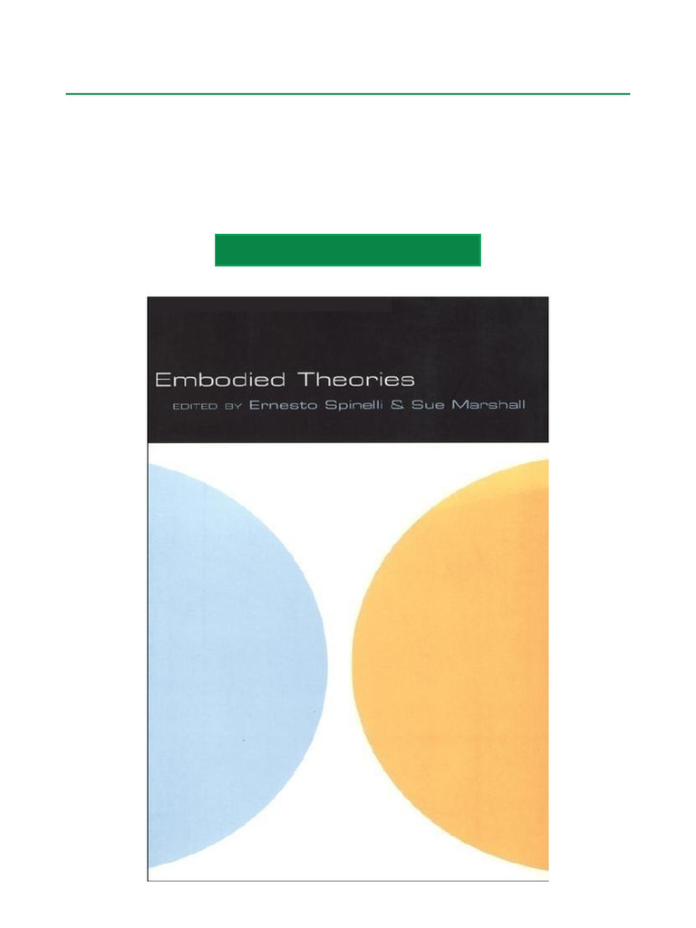 Embodied Theories: Psychotherapy Insights | PDF | Psychotherapy ...