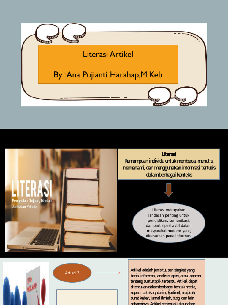 Manfaat Literasi Artikel untuk Mahasiswa | PDF
