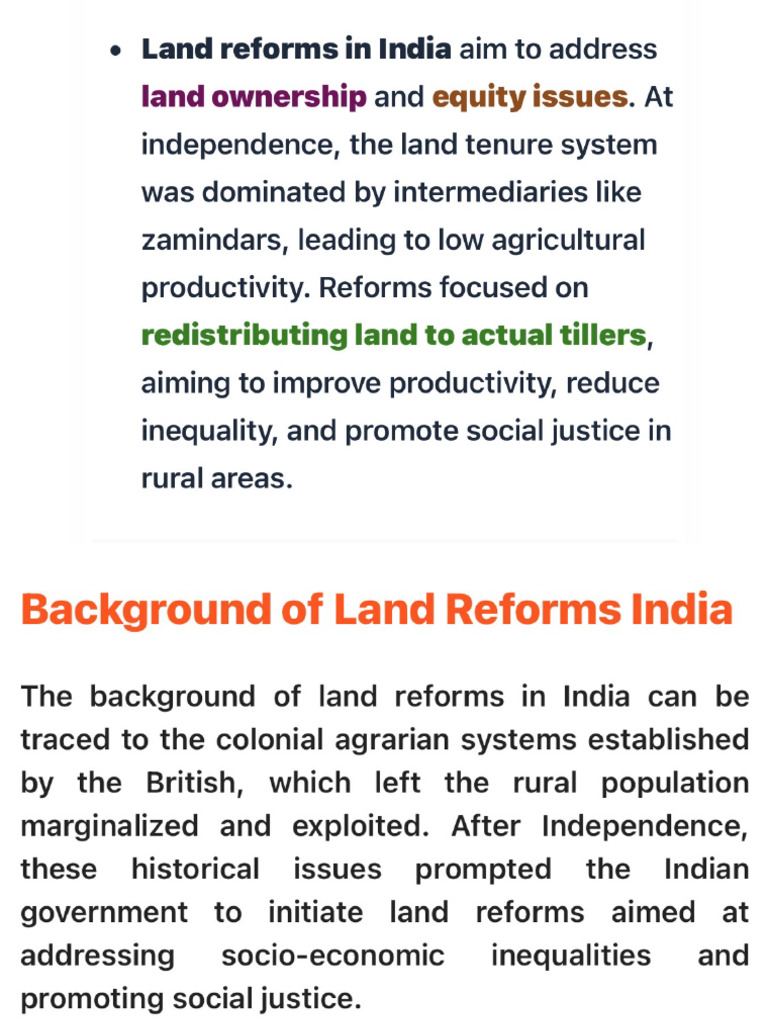 Land Reforms 2 | PDF