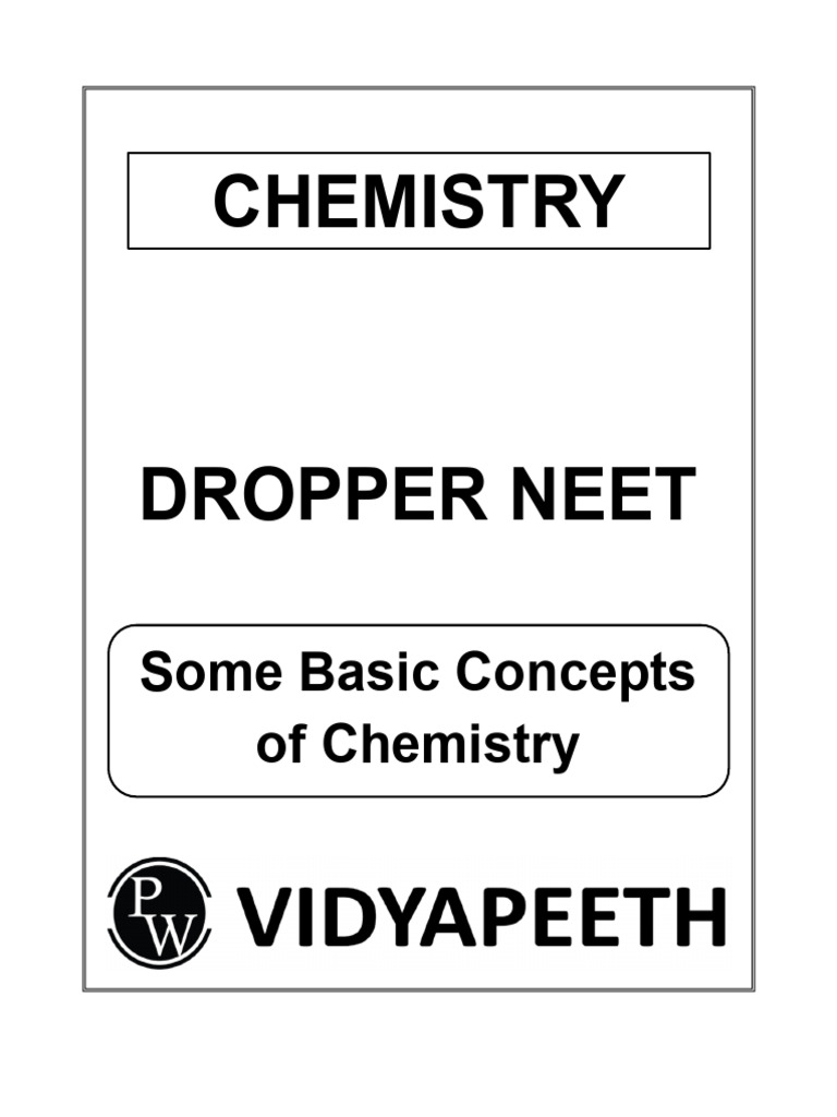 6815e1c63033af4441e871a5 - ## - Some Basic Concepts of Chemistry DPPs | PDF | Stoichiometry ...