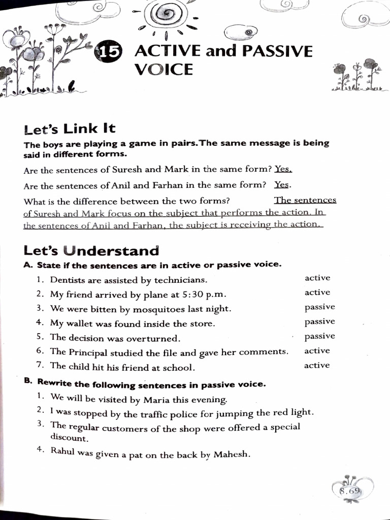 Ch. 15 Active and Passive Voice AK | PDF