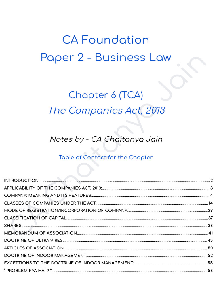 CJ (BL) - Tca | PDF | Piercing The Corporate Veil | Dividend
