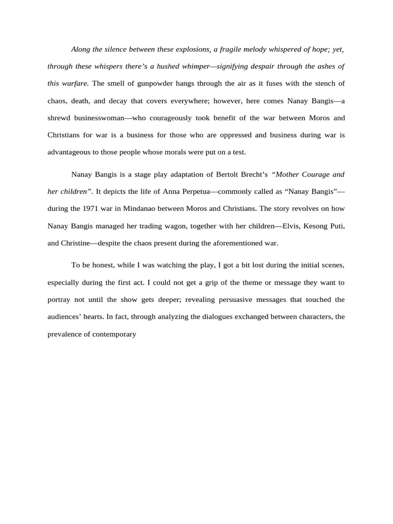 Play Reflection | PDF