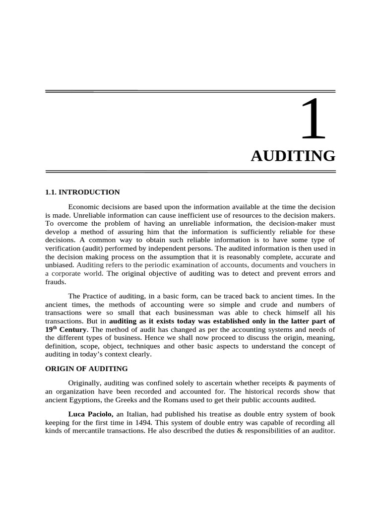 Understanding Auditing: History & Definition | PDF | Audit | Accounting