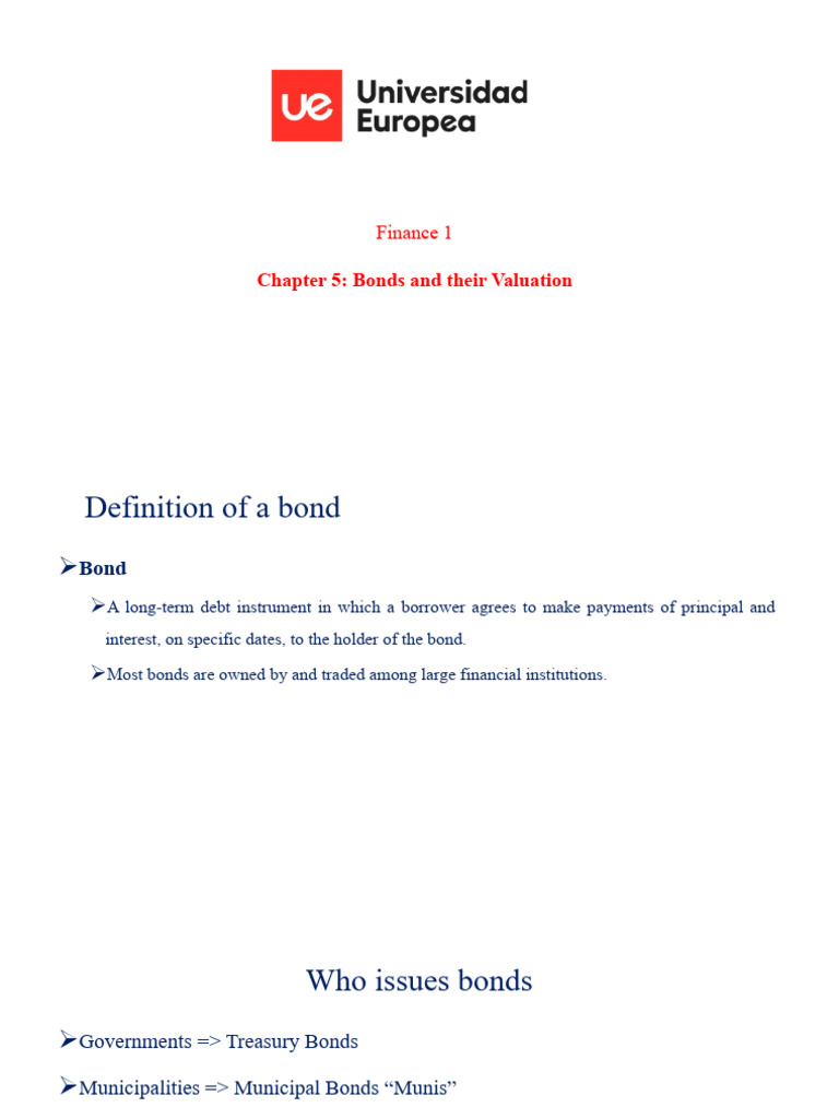 Chapter 5_Bonds and their Valuation | PDF | Bonds (Finance) | Bond Credit Rating