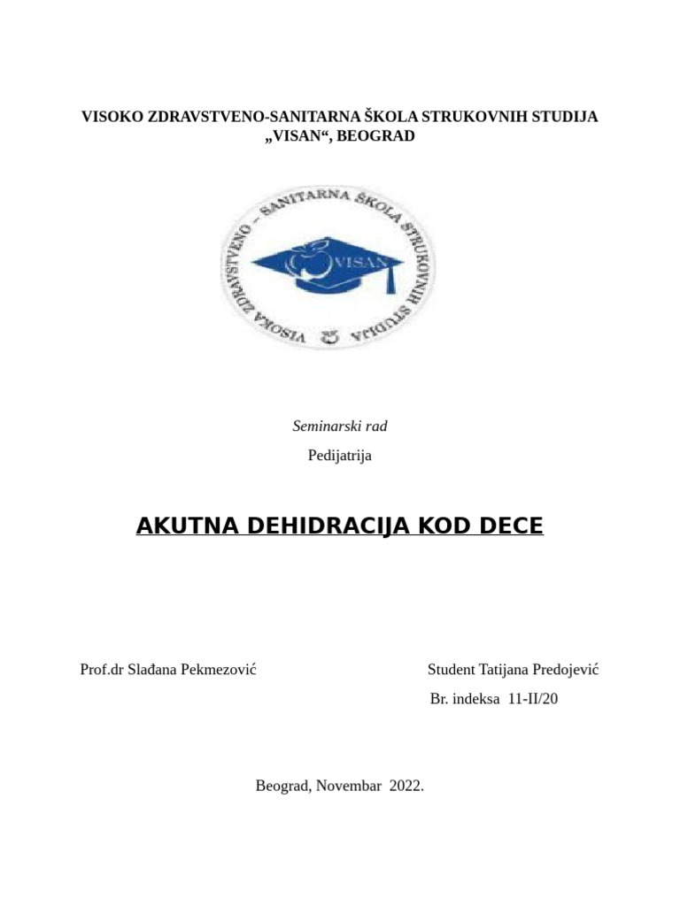 Uzroci acc hedidr. kod dece | PDF