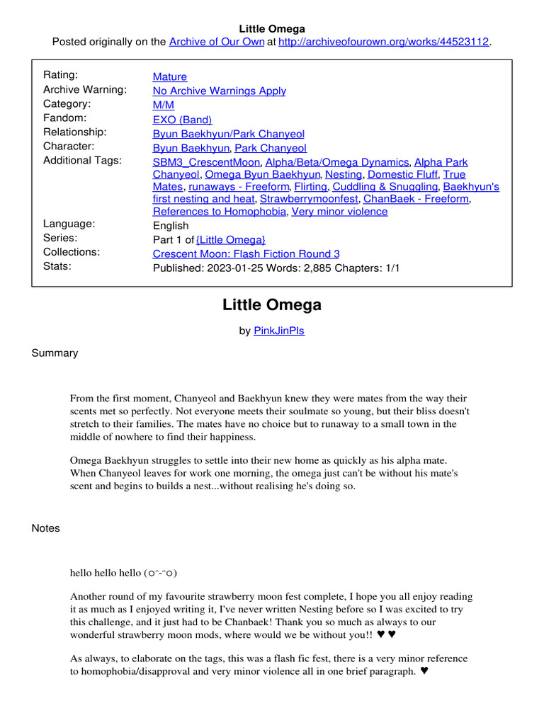 Little Omega | PDF