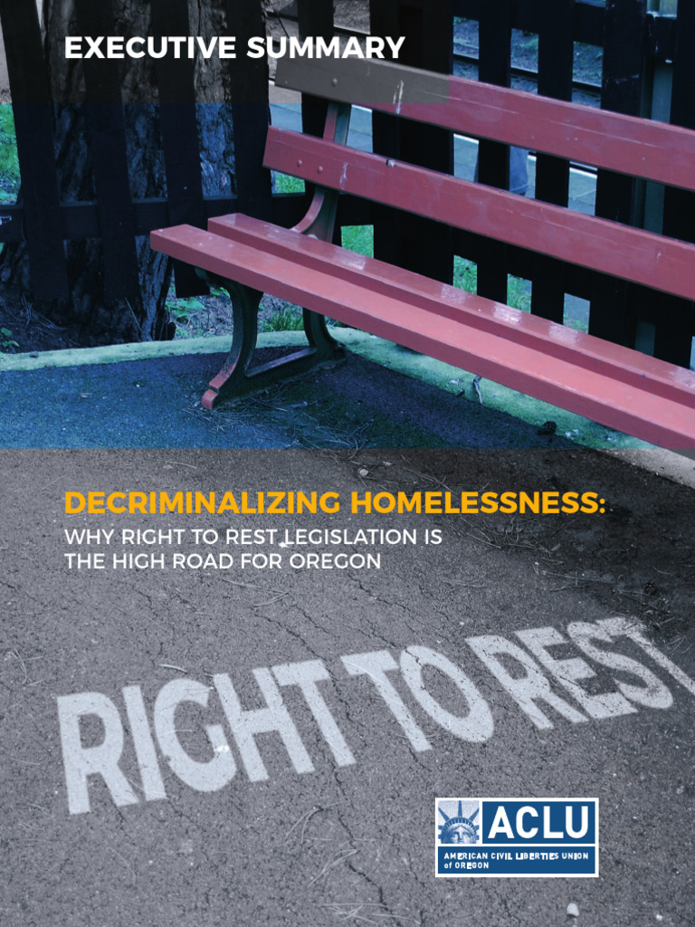 Right to Rest: Decriminalizing Homelessness in Oregon | PDF ...