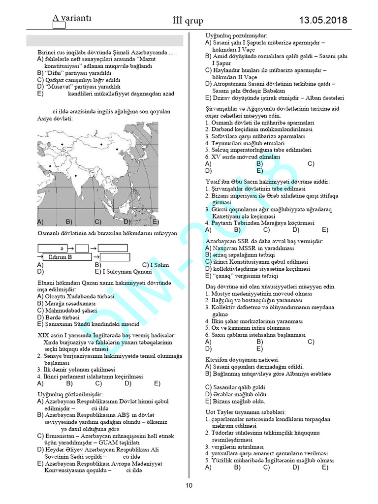 2018-A Var. (III Qrup) 13.05.2018 | PDF