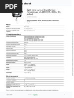 Core Balance Current Transformer CSH200 Product Data Sheet | PDF