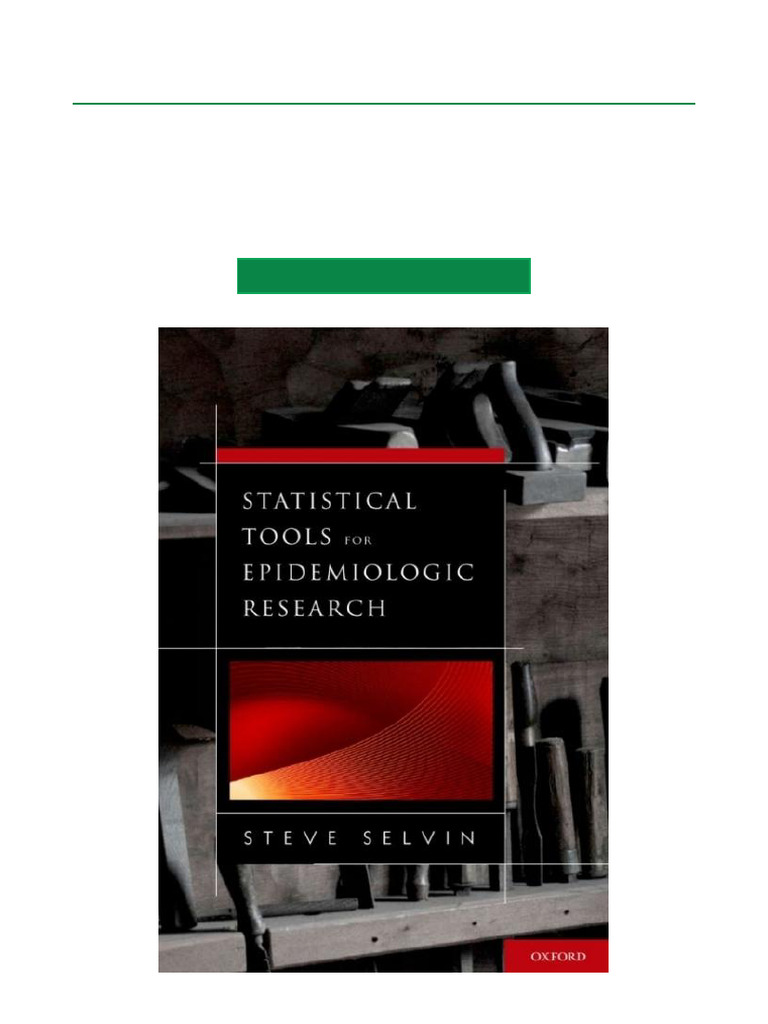 Statistical Tools For Epidemiologic Research Entire Ebook Download | PDF | Statistics | Logistic ...