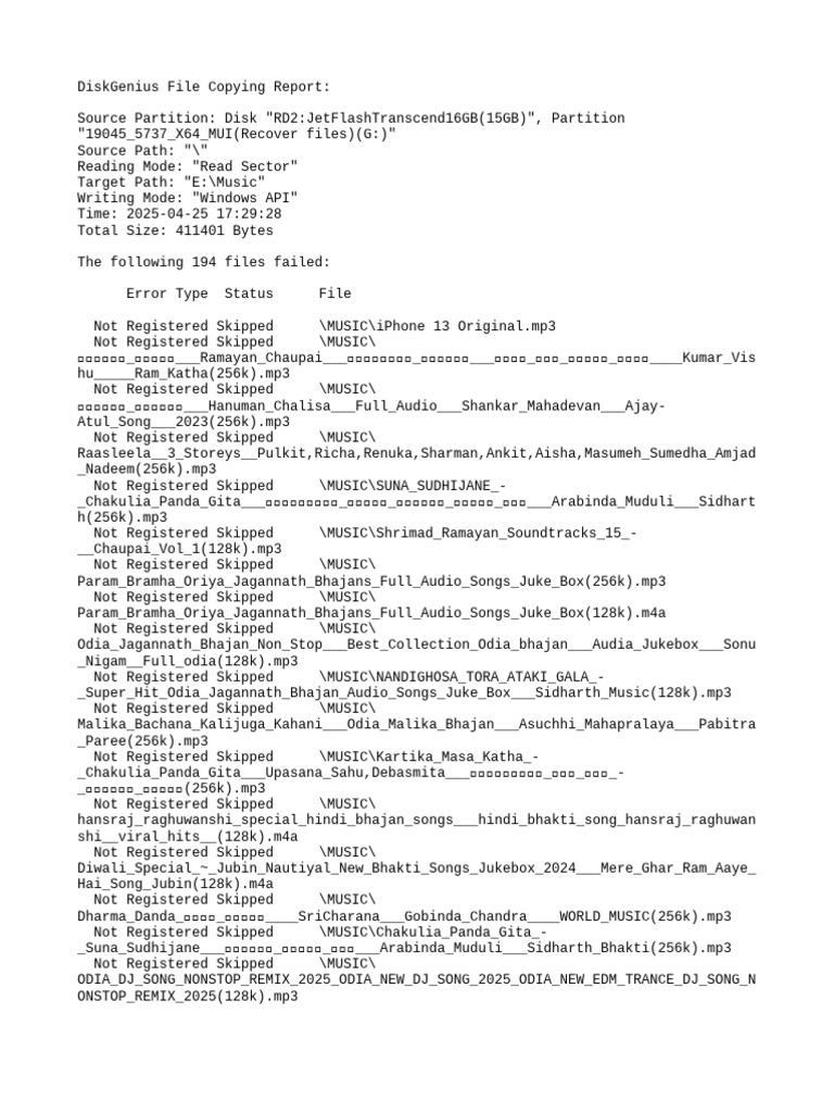 CopyReport 2025-04-25 | PDF | Computer Data | System Software