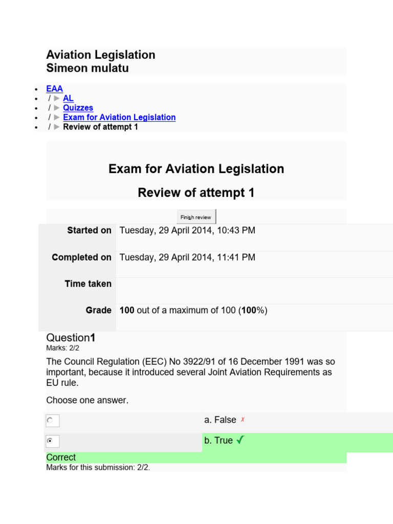 Aviation Legislation | PDF | Aviation | Aviation Safety