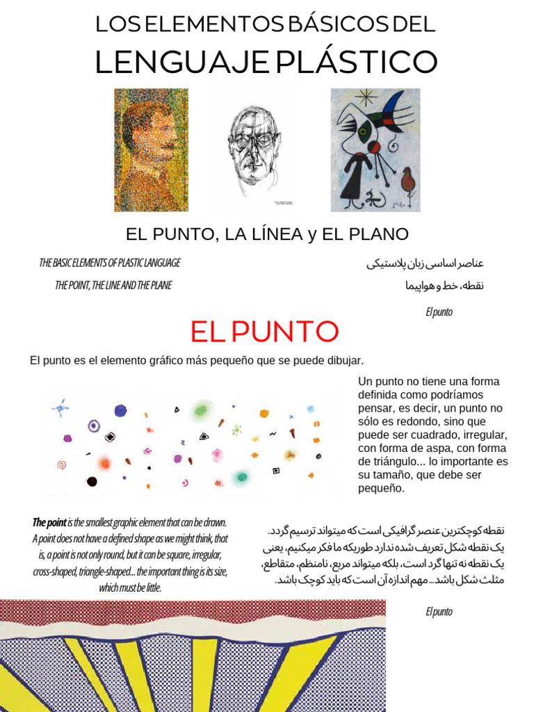 03 - Los Elementos Básicos Del Lenguaje Plástico - Presentación | PDF