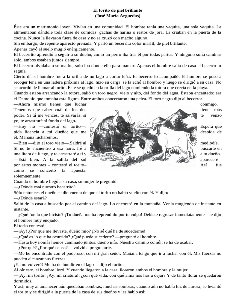 El Torito de Piel Brillante | PDF | Cuentos