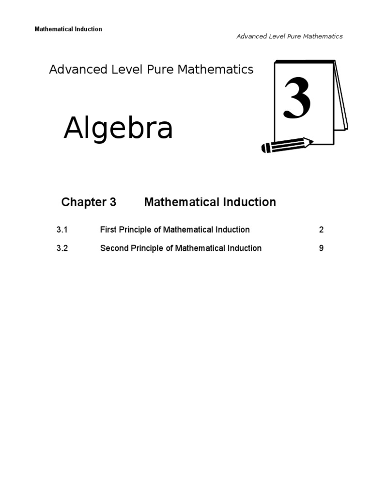 Algebra: Advanced Level Pure Mathematics | PDF | Integer | Natural Number