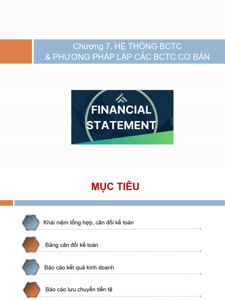 C7. Hệ Thống BCTC & Pp Lập Các BCTC Cơ Bản | PDF