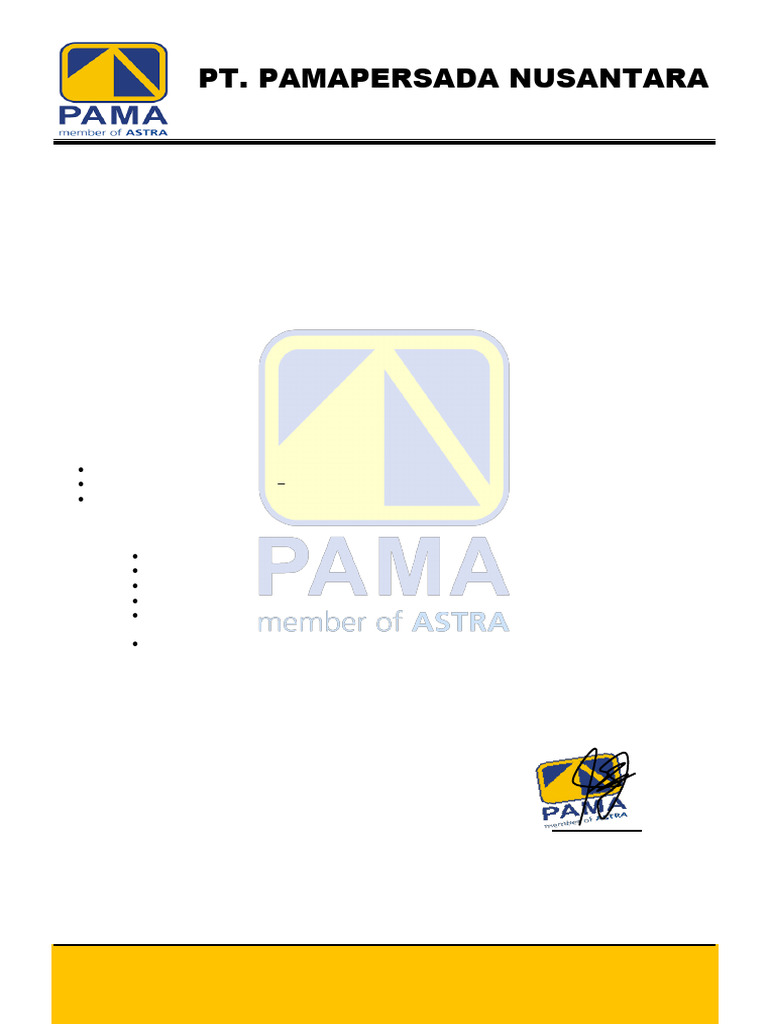 Lampiran Undangan Interview PT Pamapersada Nusantara (PAMA) | PDF