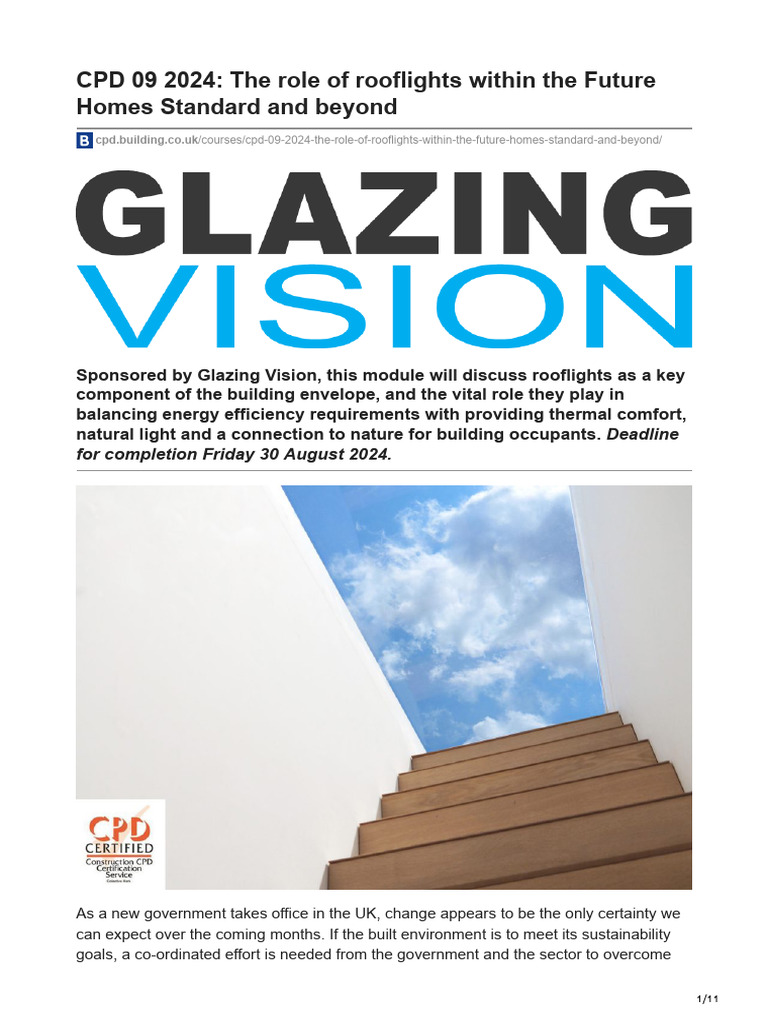 CPD - Building.co - uk-CPD 09 2024 The Role of Rooflights Within The ...