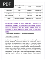Structured Semi Structured and Unstructured Questionnaire | PDF ...