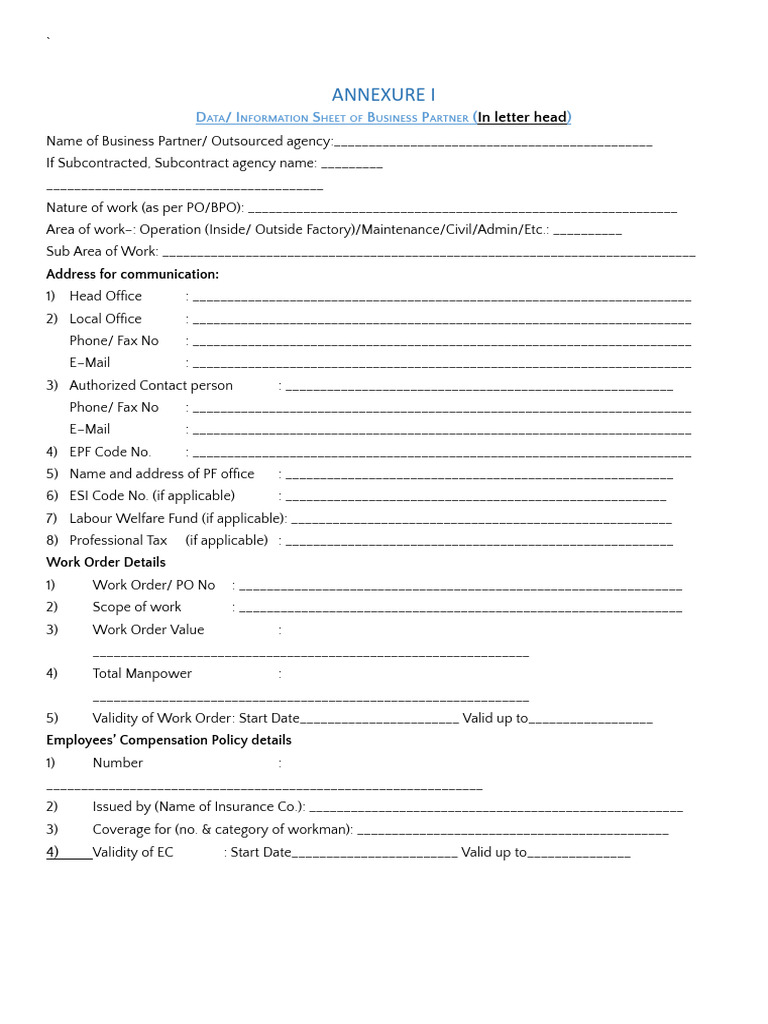 Temporary Gate Pass Format | PDF | Business