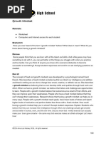 Developing a Growth Mindset in Grade 7 | PDF | Mindset | Lesson Plan