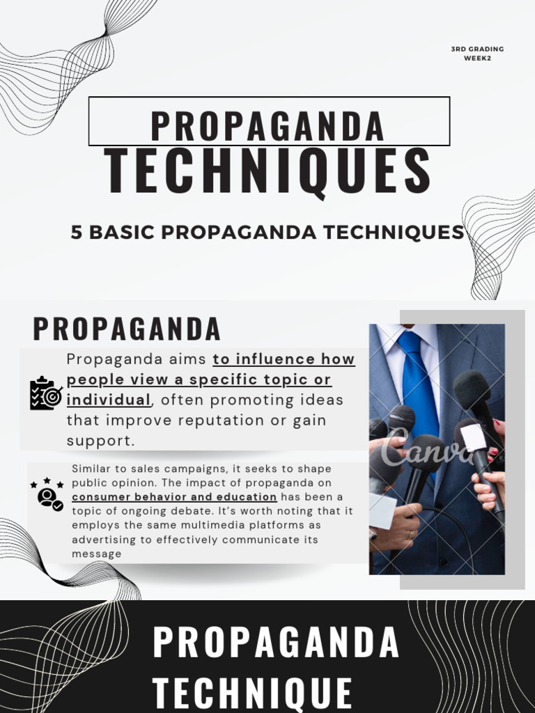 Propaganda Technique Presentation | PDF | Propaganda | Brand
