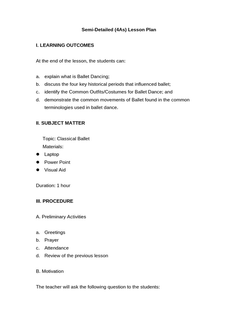 Phases of Dance Program | PDF | Ballet | Dances
