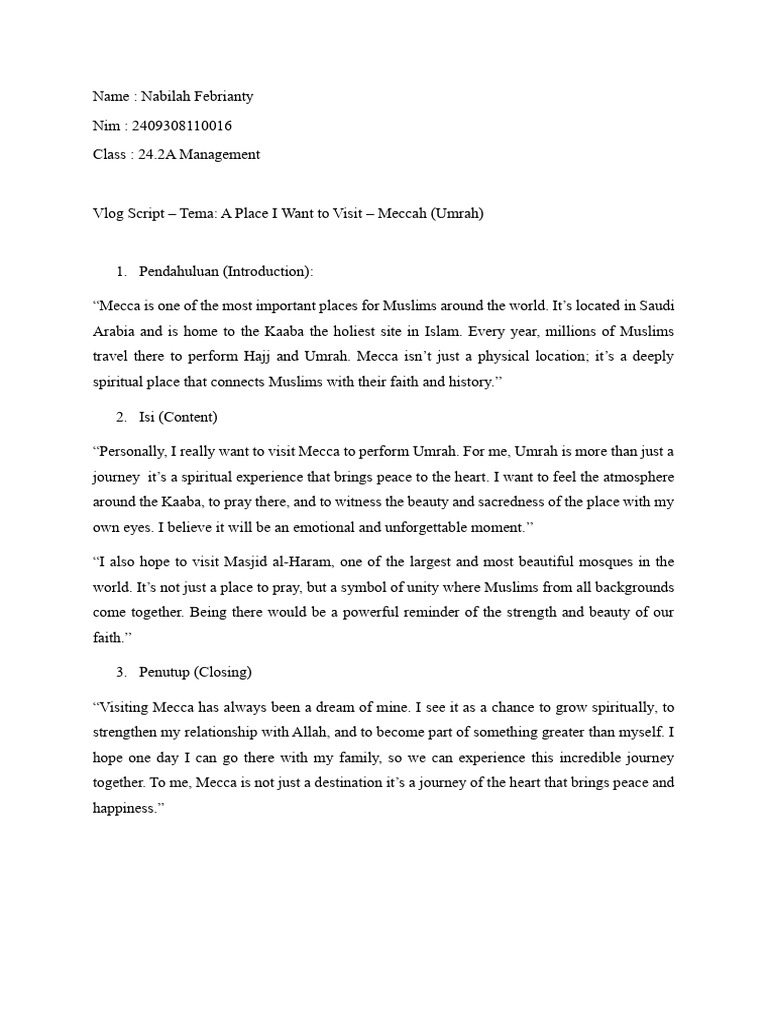 Short Script - English Conversation - Nabilah Febrianty 24.2A | PDF