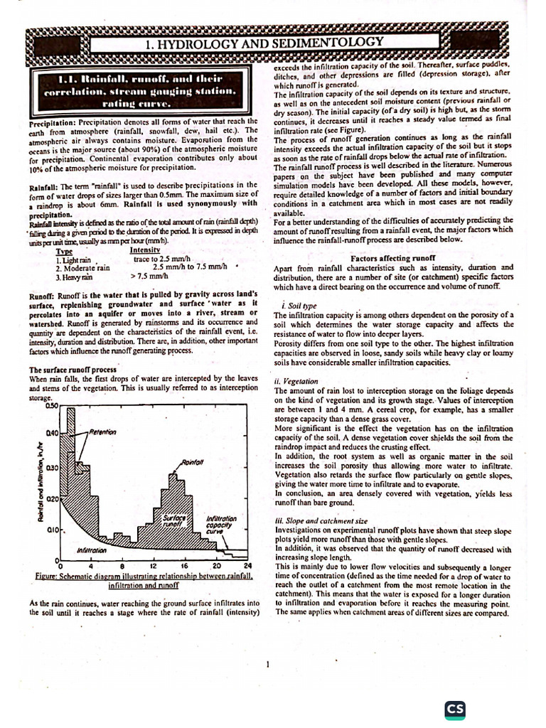 Hydrology & Sedimentology | PDF