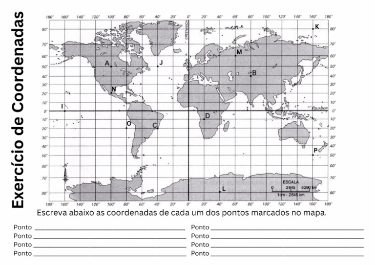 Exercícios De Coordenadas 2 Pdf