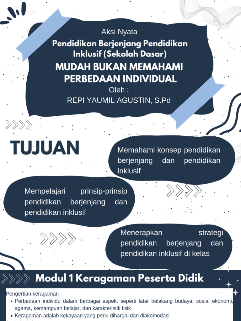 Aksi Nyata Topik Pendidikan Berjenjang Pendidikan Inklusif (Repi Yaumil Agustin) | PDF