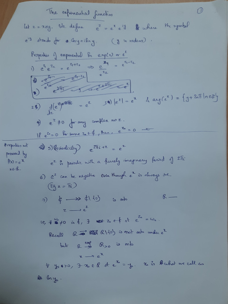 Complex Logarithm Lec 27 & 28 | PDF