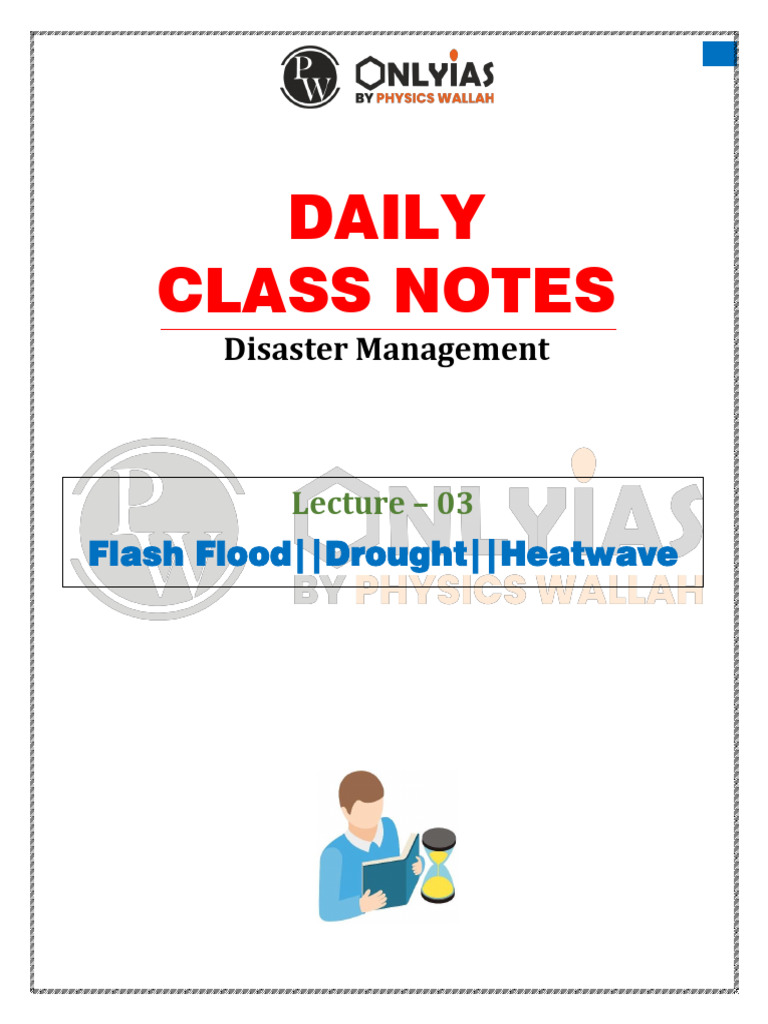 2265) Disaster Management 03 Daily Class Notes | PDF | Drought ...