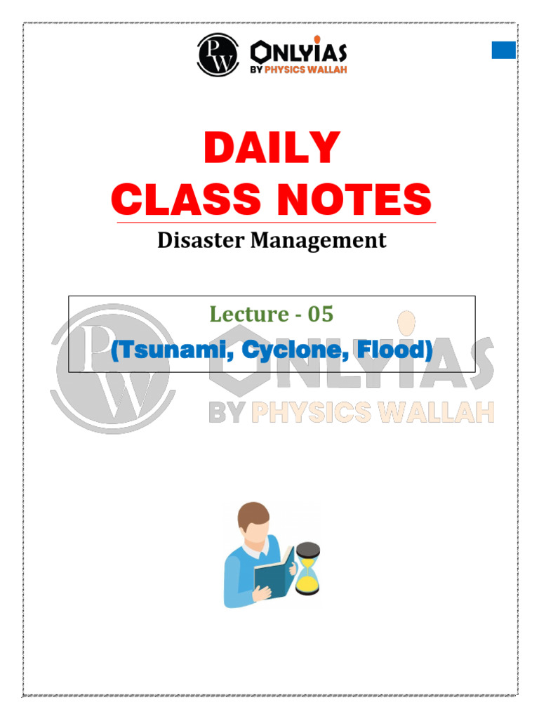 2273) Disaster Management 05 Daily Class Notes | PDF | Tsunami ...