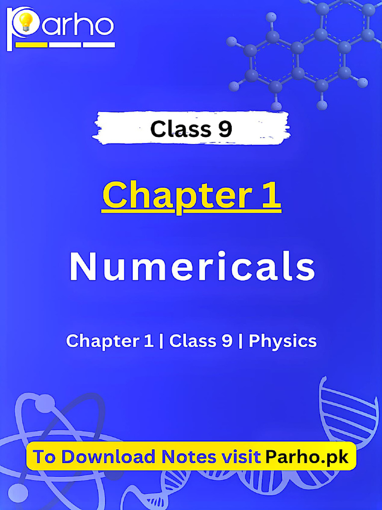 9th Physics Ch1 Numerical | PDF