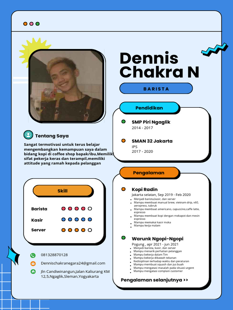 CV Dennis Chakra Negara - Compressed - Compressed | PDF