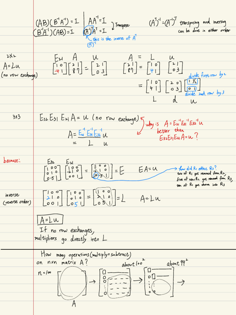 Linear Algebra Lecture 4 | PDF | Mathematics | Algebra