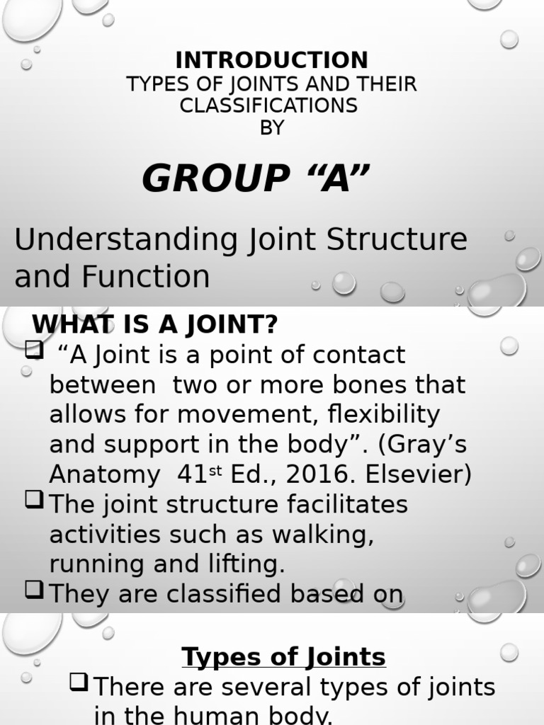 Group A Types of Joints and Their Classifications-2 | PDF | Joint ...