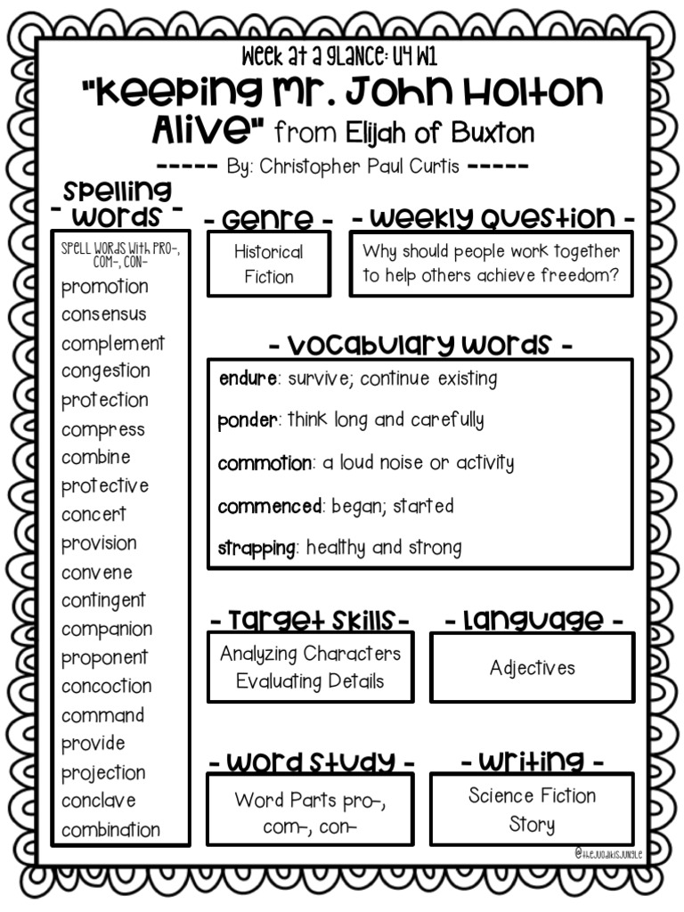 Unit 4 Week 1 At-A-Glance | PDF