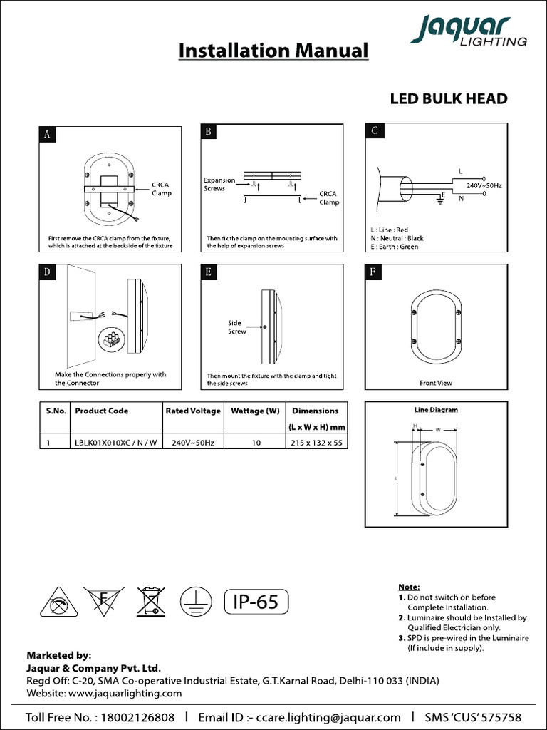 Bulk+Head+ +Installation+Manual | PDF