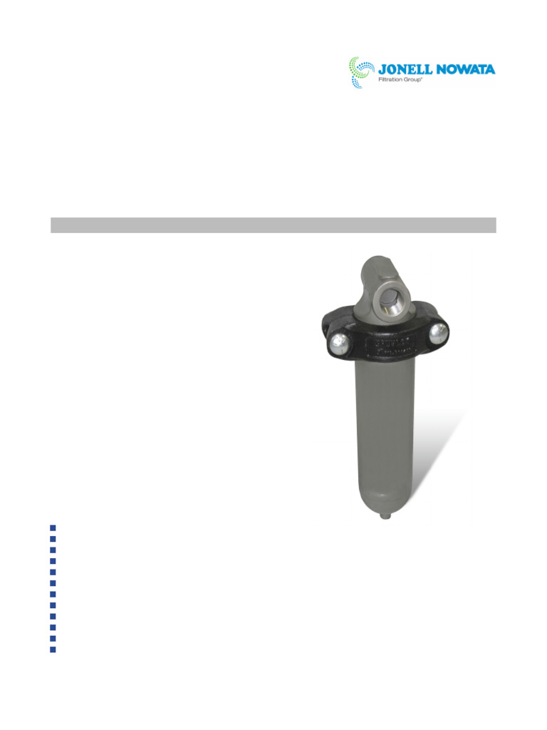1U Series Cartridge Filter Housing 2014 | PDF | Pipe (Fluid Conveyance ...