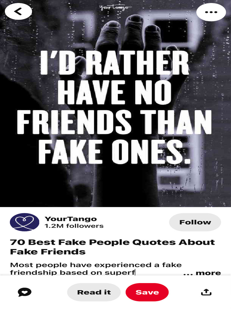 70 Best Fake People Quotes About Fake Friends | PDF