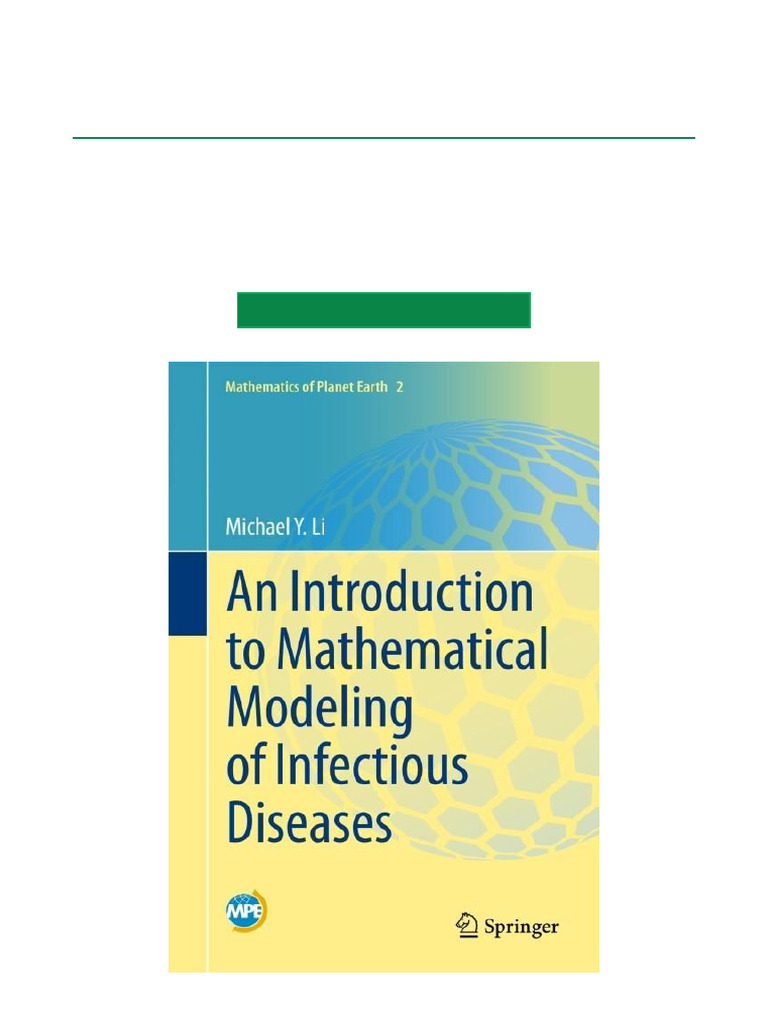 An Introduction to Mathematical Modeling of Infectious Diseases Premium ...