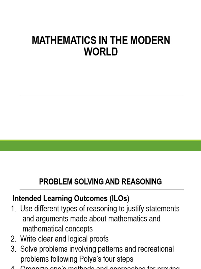3 - PROBLEM SOLVING AND REASONING | PDF | Logic | Argument