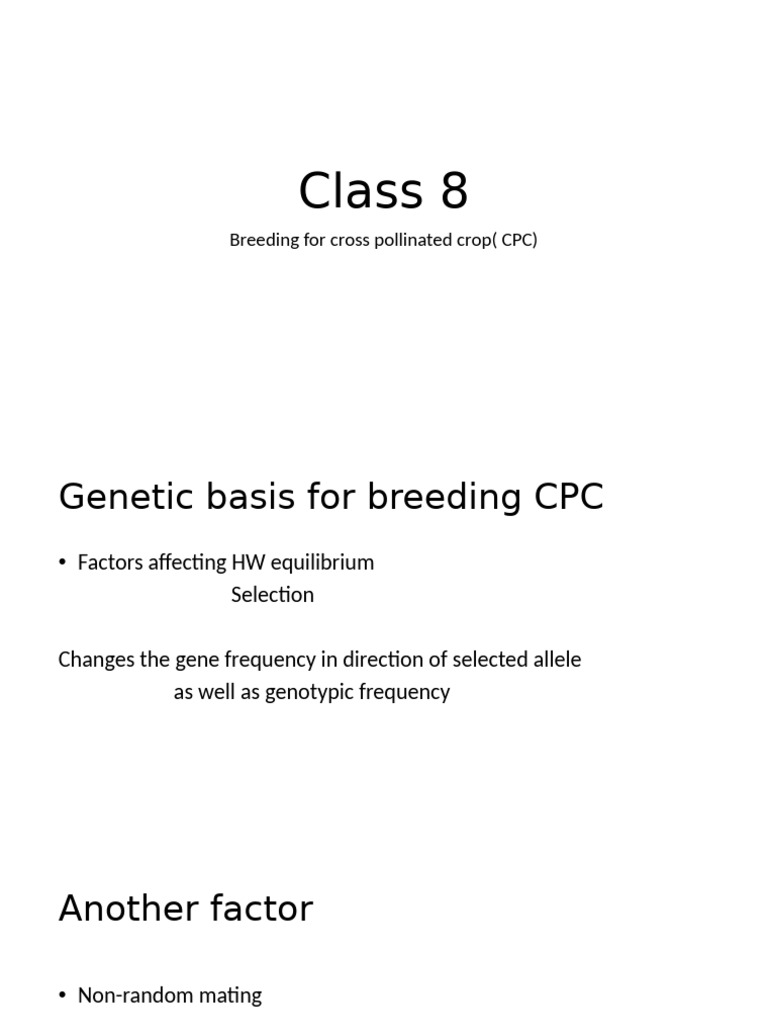 Plant Breeding 9 | PDF